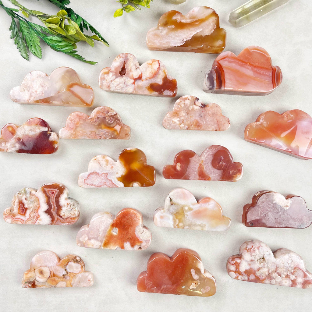 Carnelian Flower Agate Cloud Carving – The Boho Depot