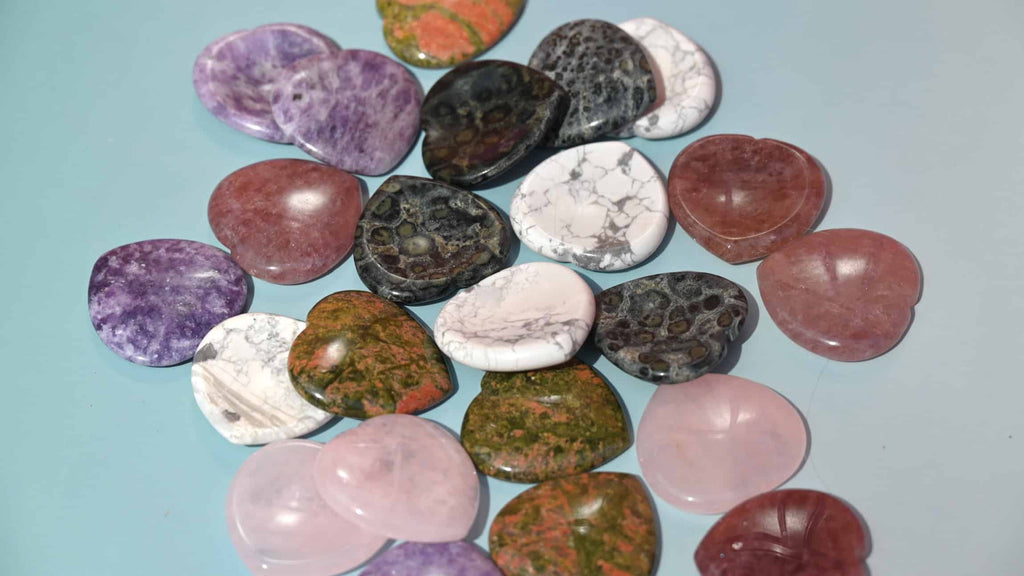 Heart Shaped Worry Stones for Stress Relief & Mindfulness – The Boho Depot