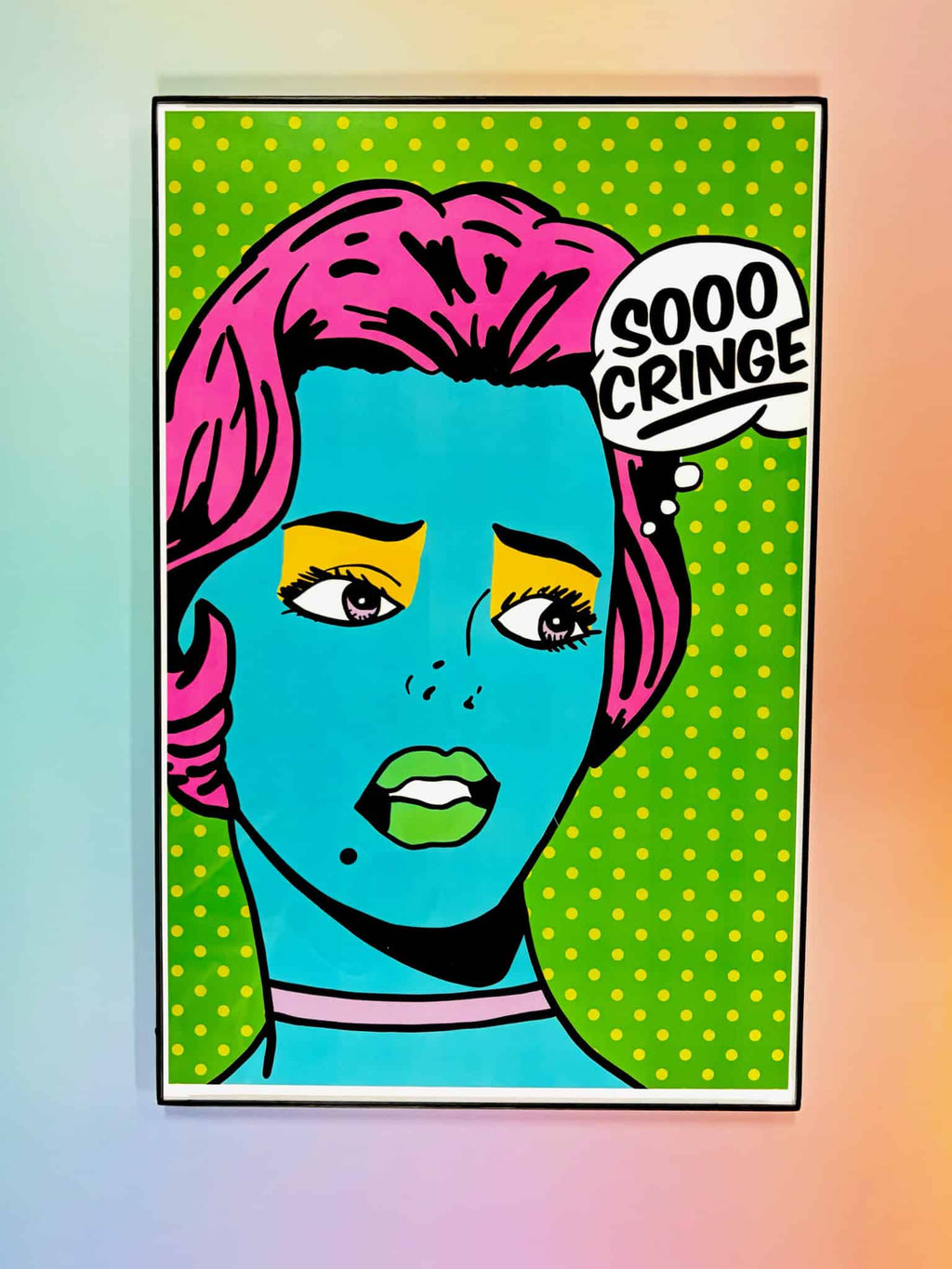 So Cringe Art Print | Framed Wall Pop Art – The Boho Depot