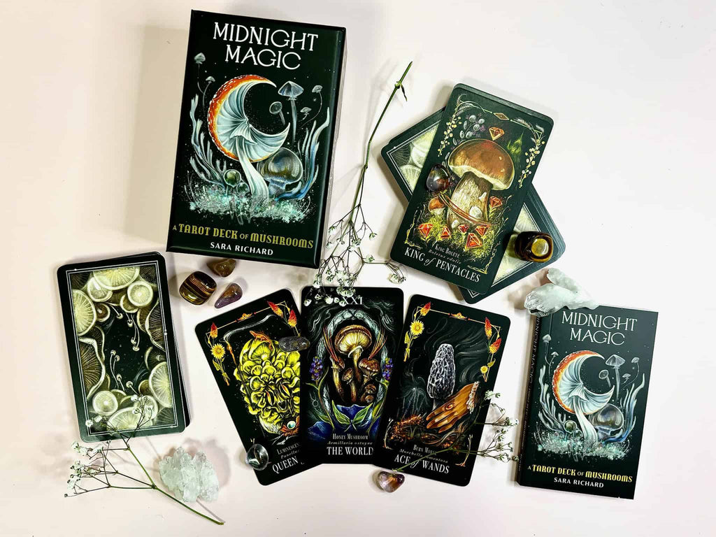 Midnight Magic Tarot Deck | Mysterious World of Mushrooms – The Boho Depot