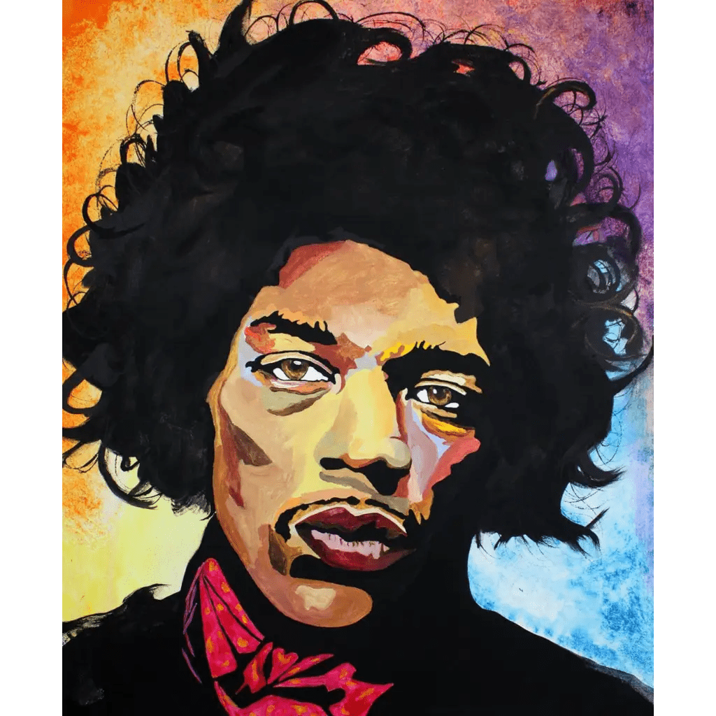 Jimi Hendrix Sticker - Decorative Stickers – The Boho Depot